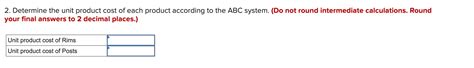 Solved Exercise 4 8 Algo Computing Abc Product Costs