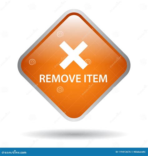 remove item web button stock illustration illustration of page 119413676