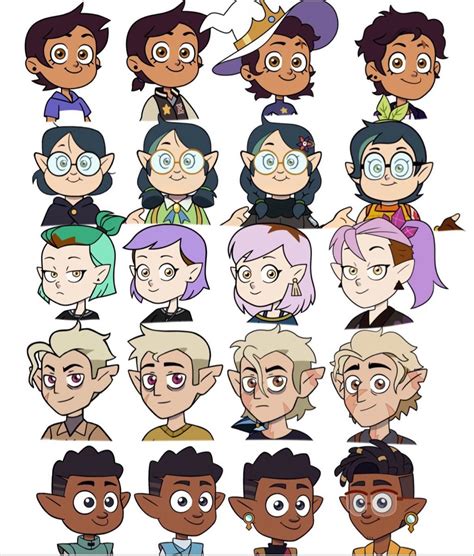 Owl House Character Design Getting Old Luz Amity Willow Hunter Gus