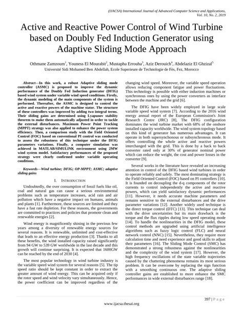 Pdf Active And Reactive Power Control Of Wind Turbine Based On