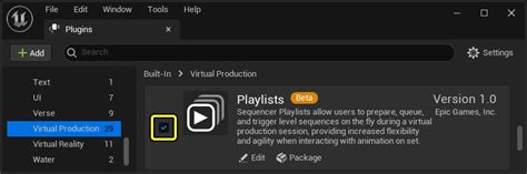 Sequencer Playlists In Unreal Engine Unreal Engine 56 Documentation Epic Developer Community