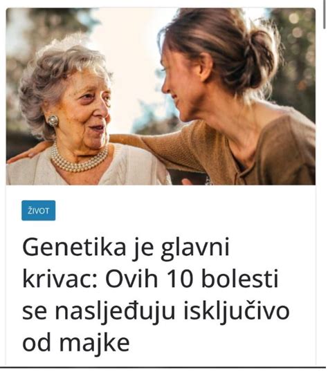Genetika Je Glavni Krivac Ovih 10 Bolesti Se Nasljeđuju Isključivo Od