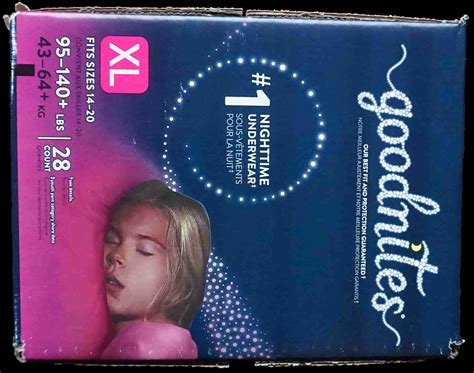 Diaper Metrics Goodnites Girls Xl Protective Underwear Review 3