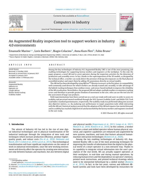 Augmented Reality Paper Pdf Augmented Reality Usability