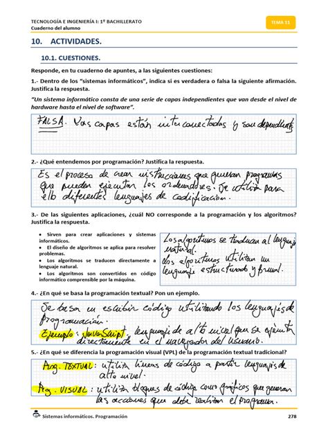 Cuestiones Tema 11 Pdf Programación De Computadoras Lenguaje De Programación