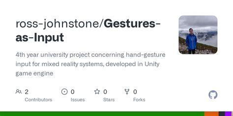 GitHub Ross Johnstone Gestures As Input Th Year University Project Concerning Hand Gesture
