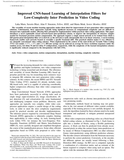 pdf improved cnn based learning of interpolation filters for low