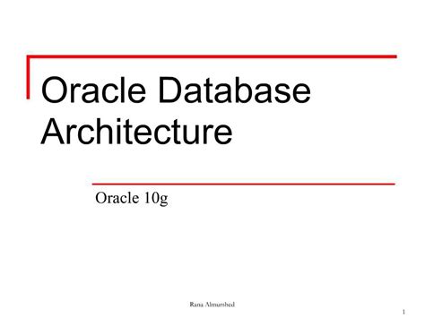 Ppt Oracle Database Architecture Powerpoint Presentation Free Download Id1346446