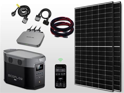 Kit Solaire Autoconsommation 900w Avec Batterie Delta 2 Max 2kwh Solaris Store