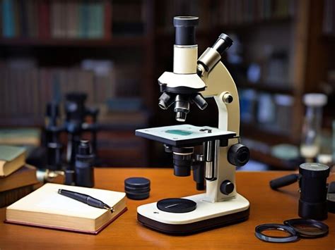 Microscope For Viewing Small Objects And Organisms Ai Generated Premium Ai Generated Image