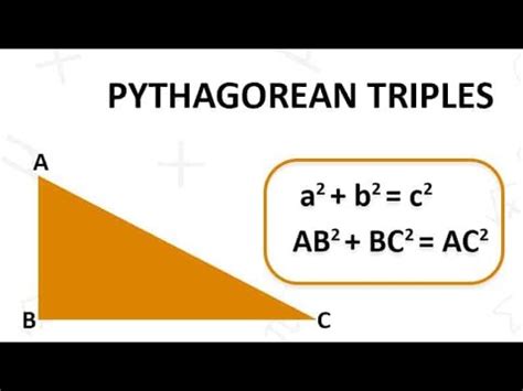 Pythagorean Triplet Class Chapter Ex Square And Square Root PythagoreanTriplet YouTube