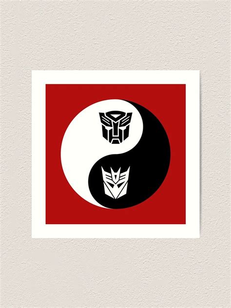 Autobot And Deception Transformer Logo Art Print For Sale By Tienhieuhoang Redbubble