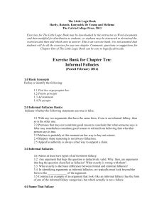 Logical Fallacies Study Guide