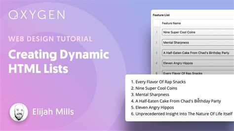 How To Build Dynamic Lists In Wordpress With Oxygen Youtube