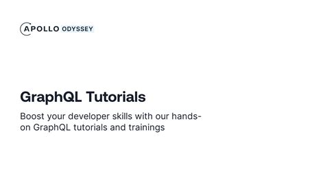learn with our graphql tutorials examples and training graphql