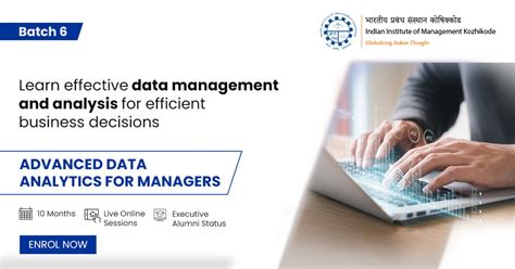 Iim Kozhikode Professional Certificate Programme In Advanced Data Analytics For Managers On