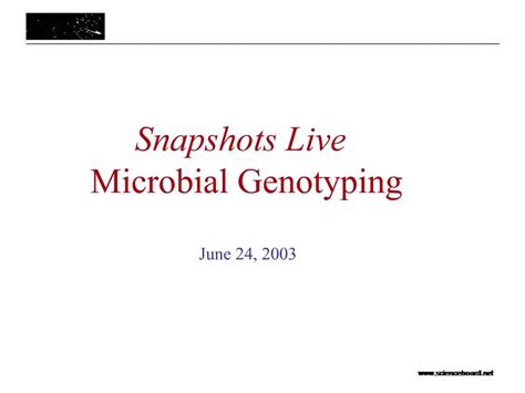 Ppt Snapshots Live Microbial Genotyping Powerpoint Presentation Free