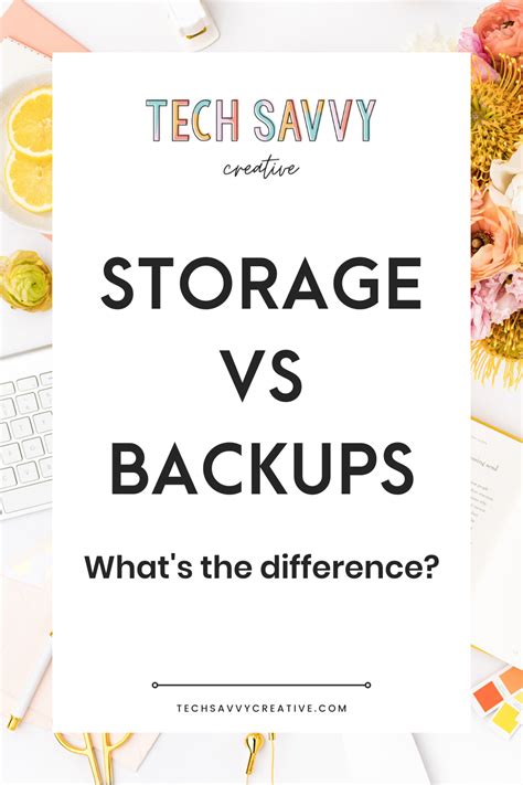 Storage Vs Backups What S The Difference Tech Savvy Creative