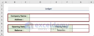 How To Make A Ledger In Excel With Easy Steps ExcelDemy