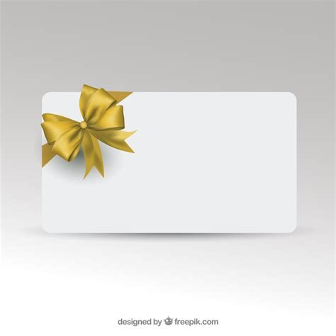 Tarjeta Elegante De Regalo Con Cinta Vector Gratis