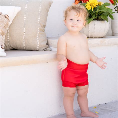 Happy Nappy™ Red Reusable Neoprene Swim Diaper Splash About Usa
