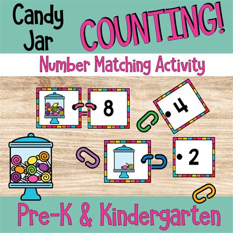 Candy Jar Number Match Counting Activity For Pre K And Kindergarten Made By Teachers