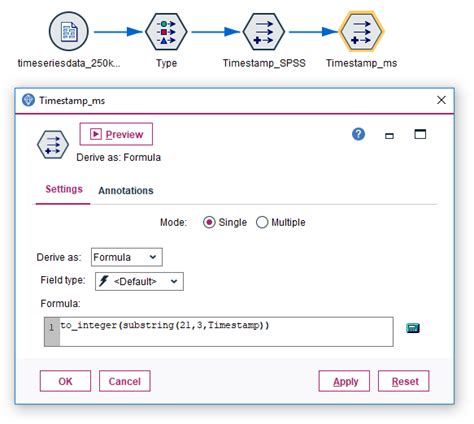 Selecting Ranges From Time Series Data Sets In Spss Modeler Marc Brandner