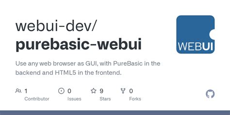 github webui dev purebasic webui use any web browser as gui with