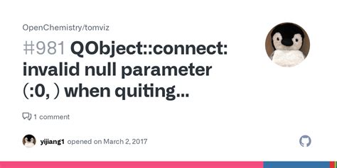 QObject Connect Invalid Null Parameter When Quiting Tomviz Issue OpenChemistry