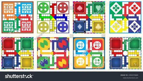 Ludo Game Board Design Ludo Game Vector De Stock Libre De Regalías