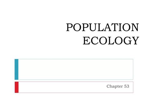 PPT POPULATION ECOLOGY PowerPoint Presentation Free Download ID 1834988