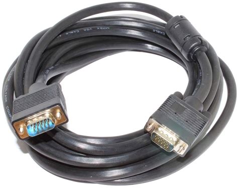 Кабель VGA - VGA, 5 метров, для монитора, телевизора или проектора