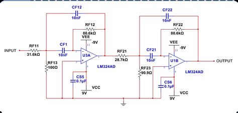Fourth Order MFB Band Pass Filter Download Scientific Diagram