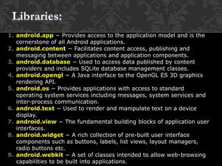 Introduction To Android PPTX Operating Systems Computer Software And Applications