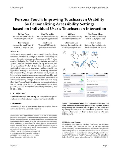 Pdf Personaltouch Improving Touchscreen Usability By Personalizing Accessibility Settings