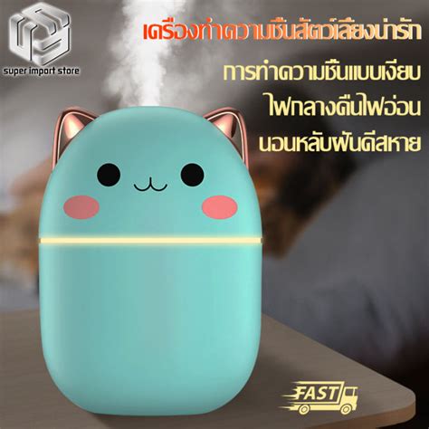 เครื่องเพิ่มความชื้นในอากาศ เครื่องพ่นความชื้น Mini Humidifier เครื่องทำความชื้นรูปทรงน่ารัก