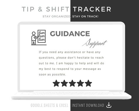 Tip Tracker Excel Spreadsheet Tips Tracker Tip Shift Tracker Server Tip Tracker Tip Log