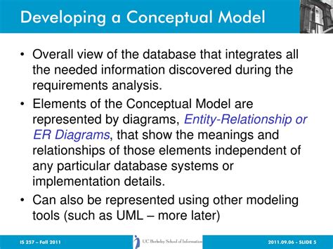 Ppt Database Design Conceptual Model Cont And Uml Powerpoint