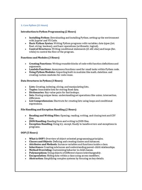Python Programming And Data Analytics Course Pdf Class Computer
