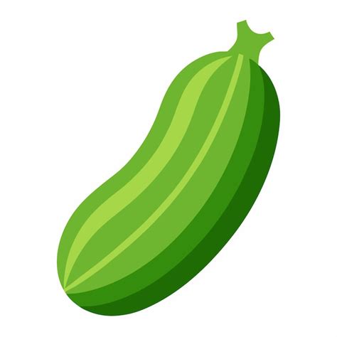 Ridge Gourd Vector Premium Ai Generated Vector