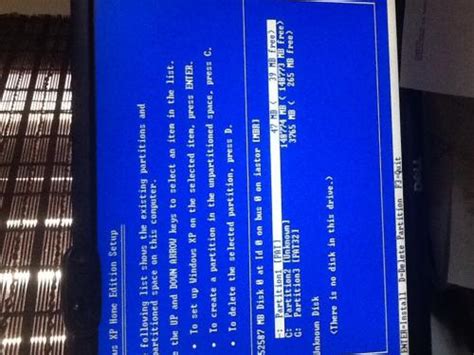 windows xp error loading operating system windows xp 2000 2003 nt