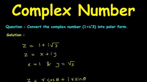 Complex Number Solved Example Youtube