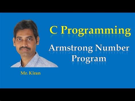 Armstrong Number Program In C YouTube