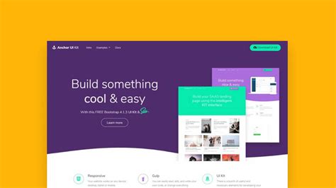 Anchor Bootstrap 4 Ui Kit Bootstrap Starter