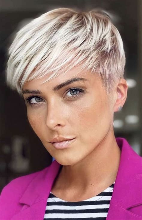 Pin By Peggy On Hair Styles Short Blonde Hair Very Short Hair Hair Cuts