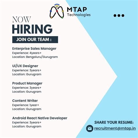 Hiring Enterprisesales Uiuxdesigner Contentwriter Reactnative Gurugram Bengaluru Ananya