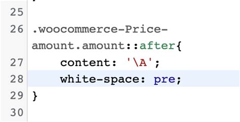Wordpress Linebreak At Exact Position Css Woocommerce Stack Overflow