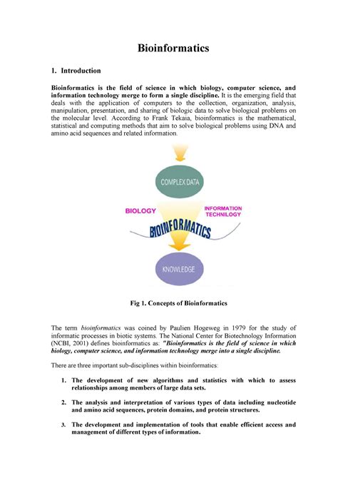Bio Informatics By HK Bioinformatics Introduction Bioinformatics Is The Field Of Science