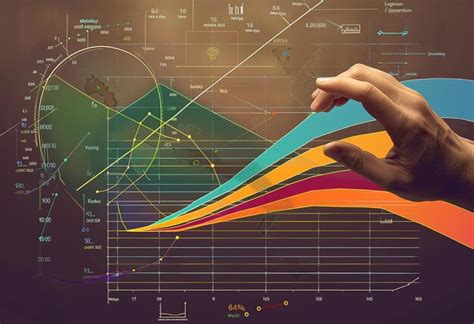 Premium Photo Innovative Data Visualization Hand Interacting With Dynamic Colorful Graphs And