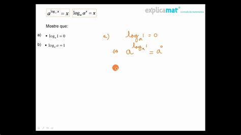 Fórmulas Dos Logaritmos Demonstração Youtube